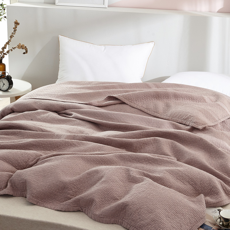 Plain cotton thin blanket
