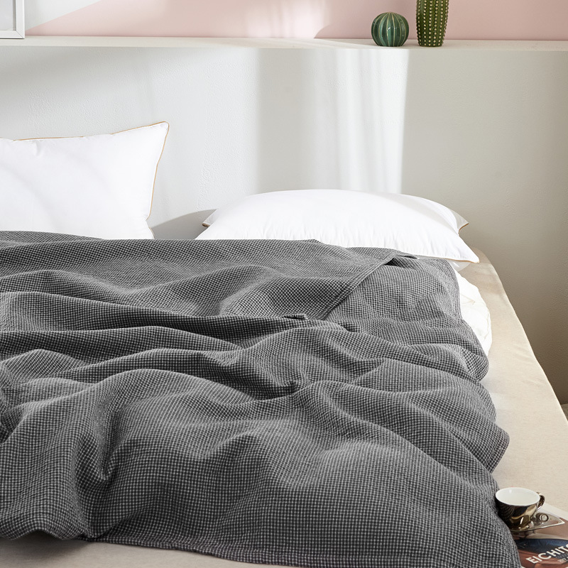 Plain cotton thin blanket