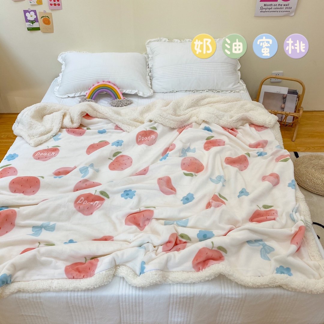 Double layer milk lamb wool blanket | Blanket Manufacturer